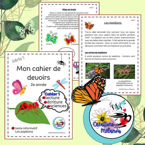 Mon cahier de devoirs Série 1 - Lecture, écriture et sciences | TPT