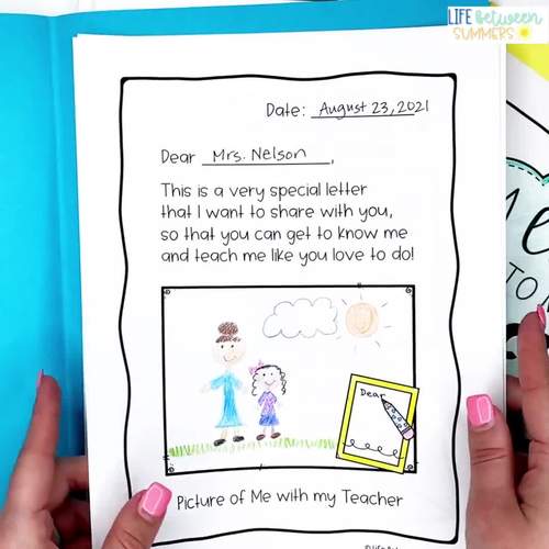 A Letter From Your Teacher on the First Day of School Activity | TPT
