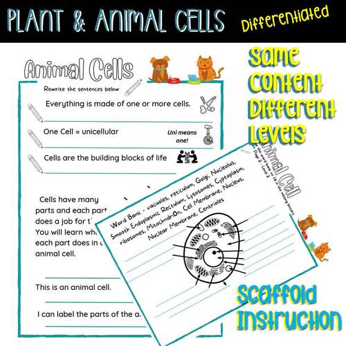 Plant and Animal Cell Unit Differentiated, Accommodated, Modified, SPED