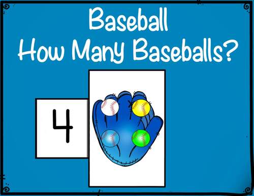 Baseball Counting Games: How Many Baseballs? by The Teaching Scene by ...