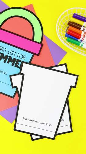 Summer Bucket List End of the Year Craft & Writing Activities for ...