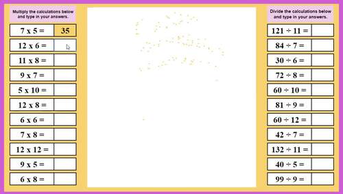 Digital Pixel Art NO PREP - Flowers Gnomes Multiplication and Division ...