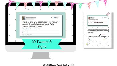 Revising Editing ELA Fun - Correcting Twitter - Tweets | TPT