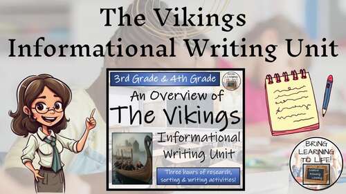 The Vikings Informational Writing Unit | 3rd Grade & 4th Grade | TPT