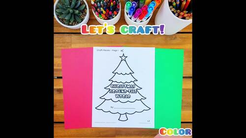 Christmas Around the World Tree Craft, Readers & Holiday Writing Activities