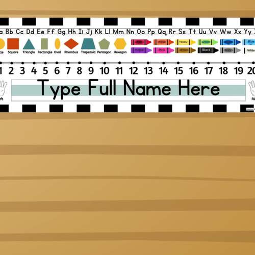 Composition Notebook Classroom Decor / Desk Name Plates for K | TPT