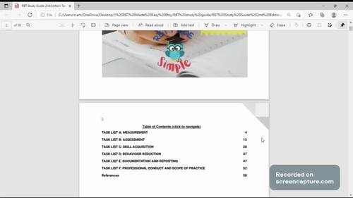 RBT Exam Study Guide | 2nd Edition Task List | 55 Pages of Content ...