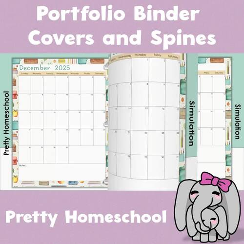 Printable and Editable Homeschool Binder Covers & Spines | 2025–2026