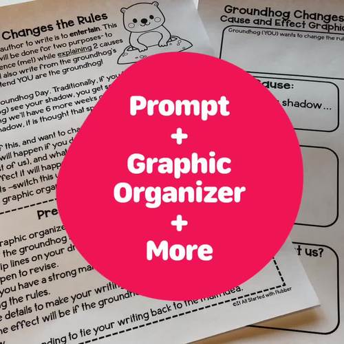 Groundhog Writing and Craftivity Set by It All Started with Flubber