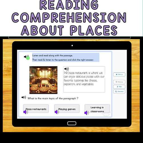 Main Idea and Key Details About Places | Boom Cards by Limes and Lemons