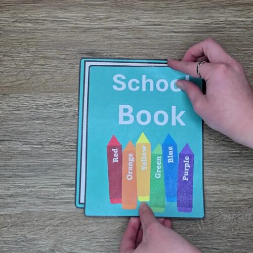 School Book Craft Template by Mollers Makes It | TPT