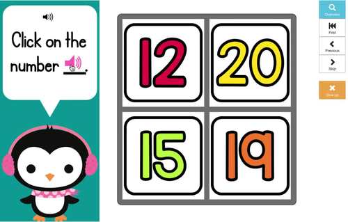Number Recognition 11 to 20 | Digital BOOM CARDS | Winter Theme | TPT