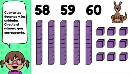 Google Slides and Seesaw Math in Spanish- Decenas y unidades by La ...