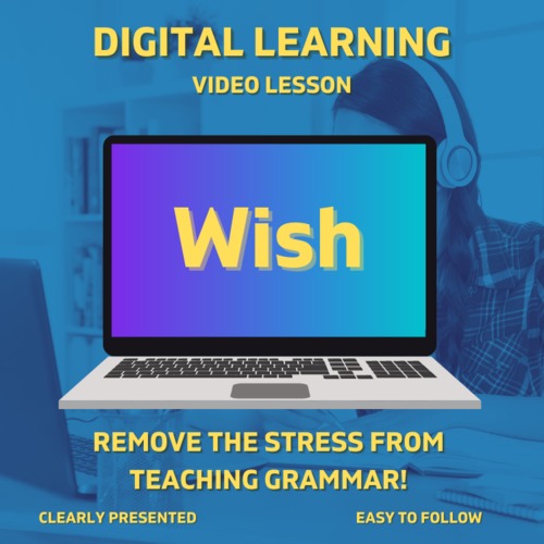 English Grammar | ESL Video Lesson: Wish - Distance Learning | TPT