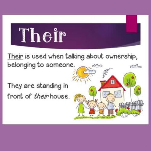 There, Their, They're Homophone PowerPoint , Graphic Organizer, Assessments