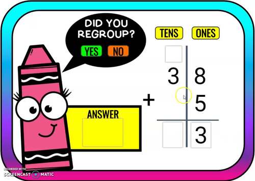 Addition with Regrouping Boom Cards™ Distance Learning Math by Creating ...