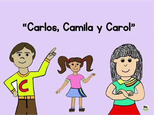Story reading and Drawing charts/ SPANISH SYLLABLES/ ca-co-cu by AlfaClips