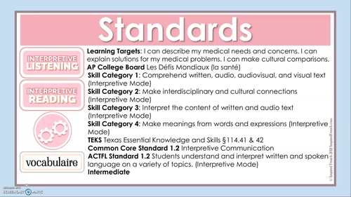 French Health Problem Solution Reading Performance Task No prep Santé
