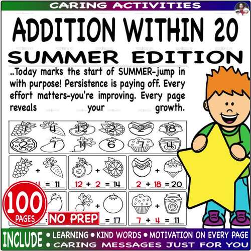 Addition within 20 with pictures fact fluency Start Think Play Edge ...