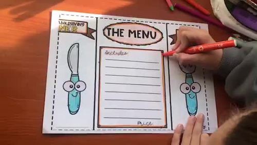 Thanksgiving Writing Activity- Plan your dinner by Ms Herraiz | TpT