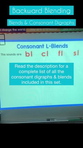 Consonant Blends and Digraphs Word Blending and Reading | Backward Decoding