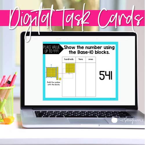 Interactive Math Task Cards on Google Slides™ Word Problems, Time ...