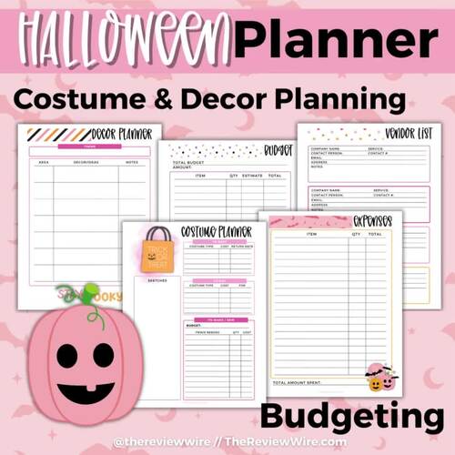 Ultimate 46 Page Printable Halloween Party Planner (Pink) by The Review ...