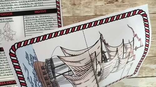 European Explorers & Exploration Writing Report Biography Project Fold ...