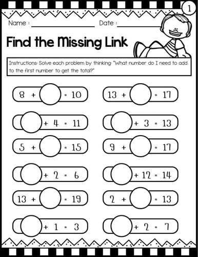 Missing Addends to 20 Activities | Subtraction, Number Lines, Fact Fluency