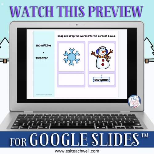 Winter Vocabulary Activity for Google Slides™ Distance Learning | TpT