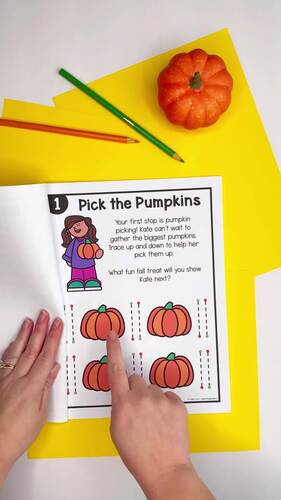 Prewriting Strokes Tracing Practice | Fall Pumpkin Patch Activities ...