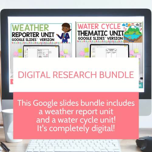 Weather and Water Cycle Unit Activities- Google Slides Digital Distance ...