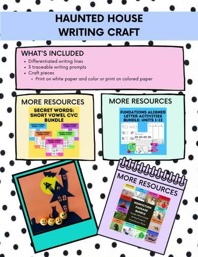 Halloween Haunted House Writing Craft - Fun & Engaging Writing Prompts ...