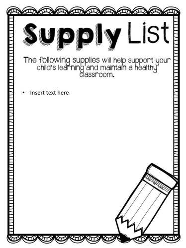 Editable Back to School Forms by Page Products | TpT