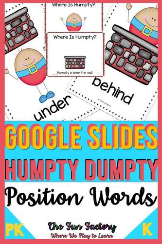 Positional Words Activities | Humpty Dumpty | Google Slides™ by The Fun ...