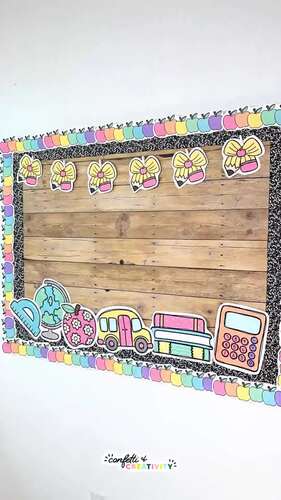 Pastel Back to School Bulletin Board by Confetti and Creativity | TPT
