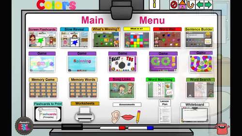 Colors NO PREP Lesson by Amanda's ESL | TPT