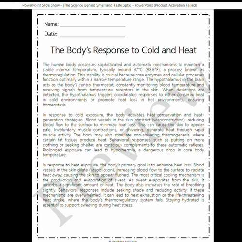 Health and Biology Reading Comprehension Passages & Questions Worksheet ...