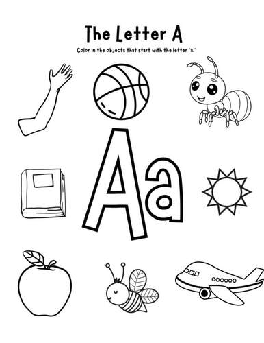 Alphabet Picture Match: A-Z Phonics & Letter Recognition :Basic :PreK ...