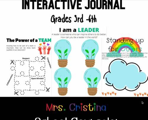 Social Skills Journal - Social Skills Interactive Journal by Counselors ...