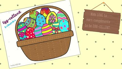 Easter Egg Basket Positive Classroom Management by Smarty Pants 101