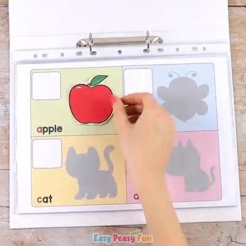 Alphabet Beginning Sounds Busy Book | Quiet Book - Interactive Activity ...
