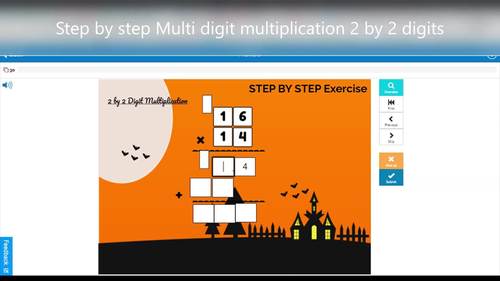 2 Digit by 2 Digit Multiplication Halloween Themed Boom Cards by ...