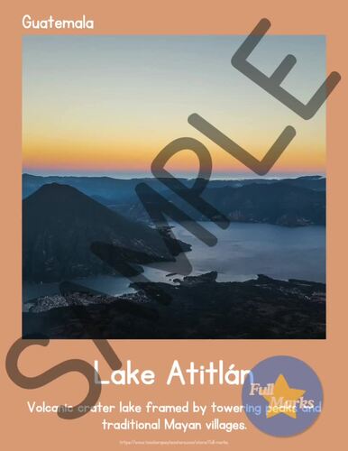 Guatemala Real Photo Poster Boho Decor Central America Spanish Culture ...