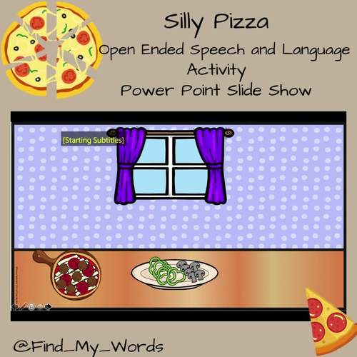 Open Ended Speech and Language Green Screen and Slide Show by Find My Words