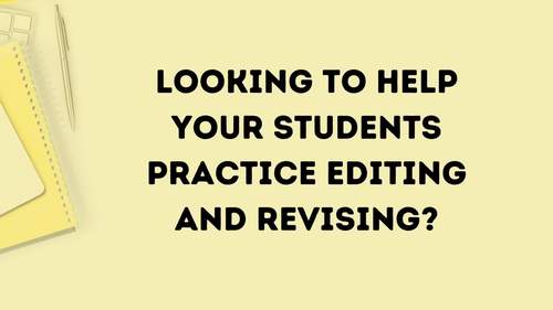 Editing & Proofreading Worksheets Revising Editing Practice FAST Test ...