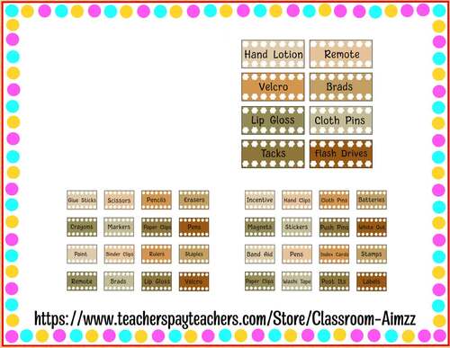 Teacher Toolbox Labels, Boho NeutralTeacher Toolbox Labels, Back to School