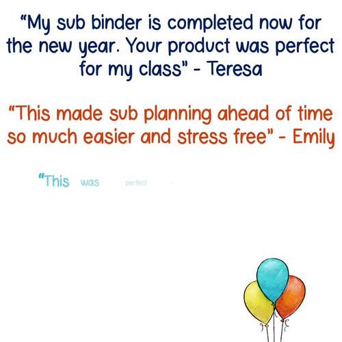 Emergency Sub Plans for 2nd, 3rd, 4th Grade - 10 Full Days of Sub Tub ...