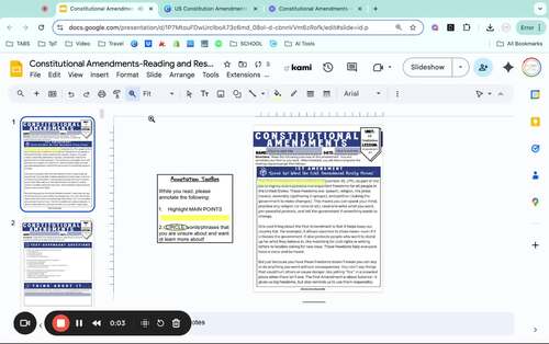 27 Amendments Guided Notes Coloring Sheets Research - Print and Digital