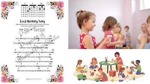 Ukulele (Left Hand) Good morning song whole body listening & SEL